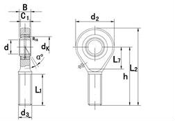 SAA...ES/GAR...DO/EA.../GAR...ES/ SA...ES Series Rod Ends/Rose Joint ...
